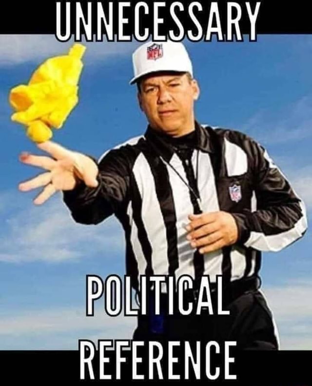 UNNECESSARY POLITICAL REFERENCE - iFunny