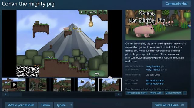Conan the mighty pig Community Hub AD Conan the mighty pig as a ...