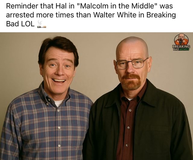 Reminder that Hal in "Malcolm in the Middle" was arrested more times ...