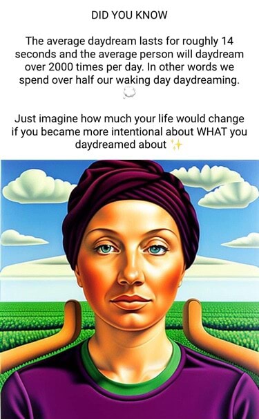 DID YOU KNOW The average daydream lasts for roughly 14 seconds and the ...