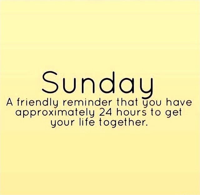 Sunday A friendly reminder that you have approximately 24 hours to get ...