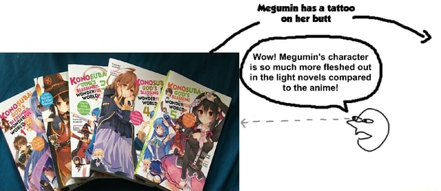 Megumin has a tattoo on her butt Wow! Megumin's character is so much ...