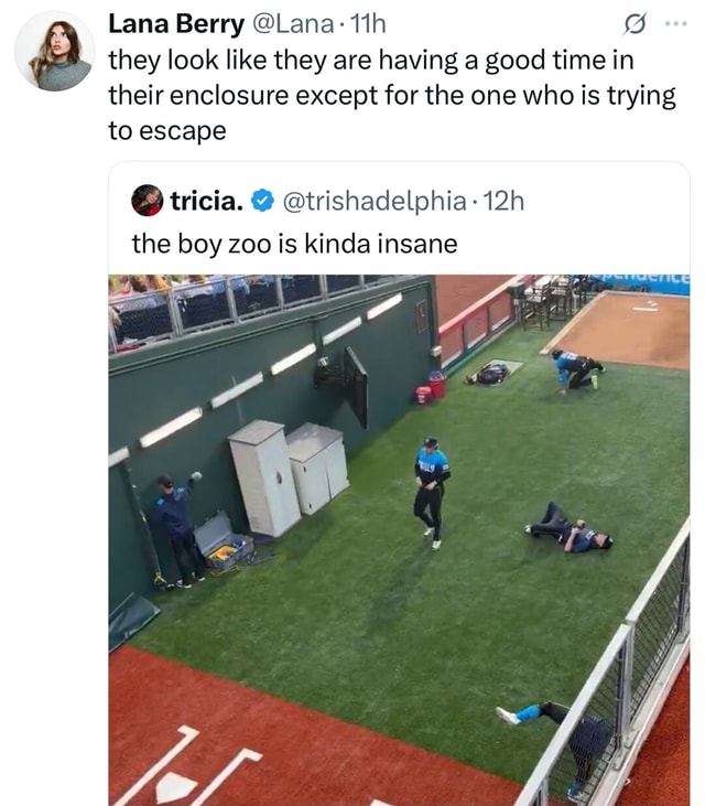 Lana Berry @Lana: they look like they are having a good time in their enclosure except for the ...