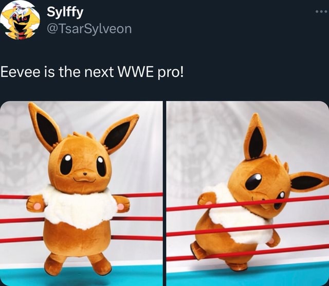 @TsarSylveon Eevee is the next WWE pro! - iFunny