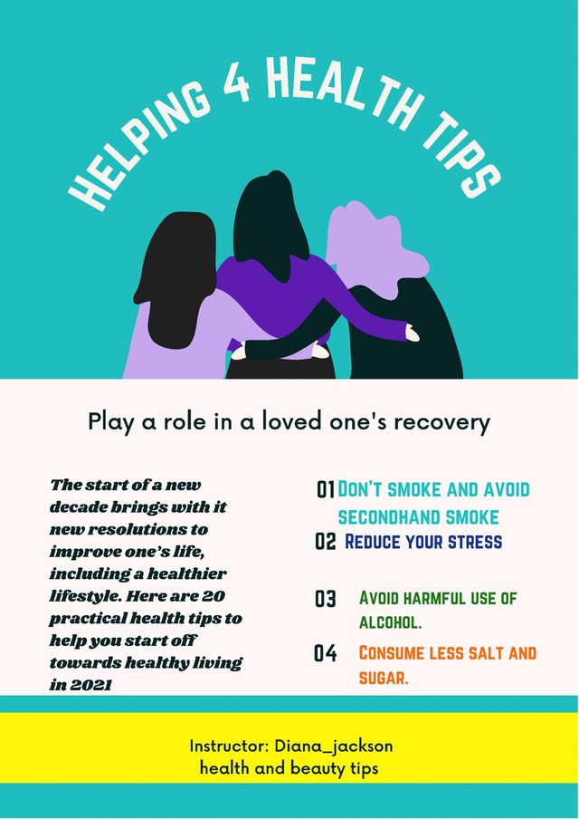 Helpful 4 health tips - Play a role in a loved one's recovery The start ...