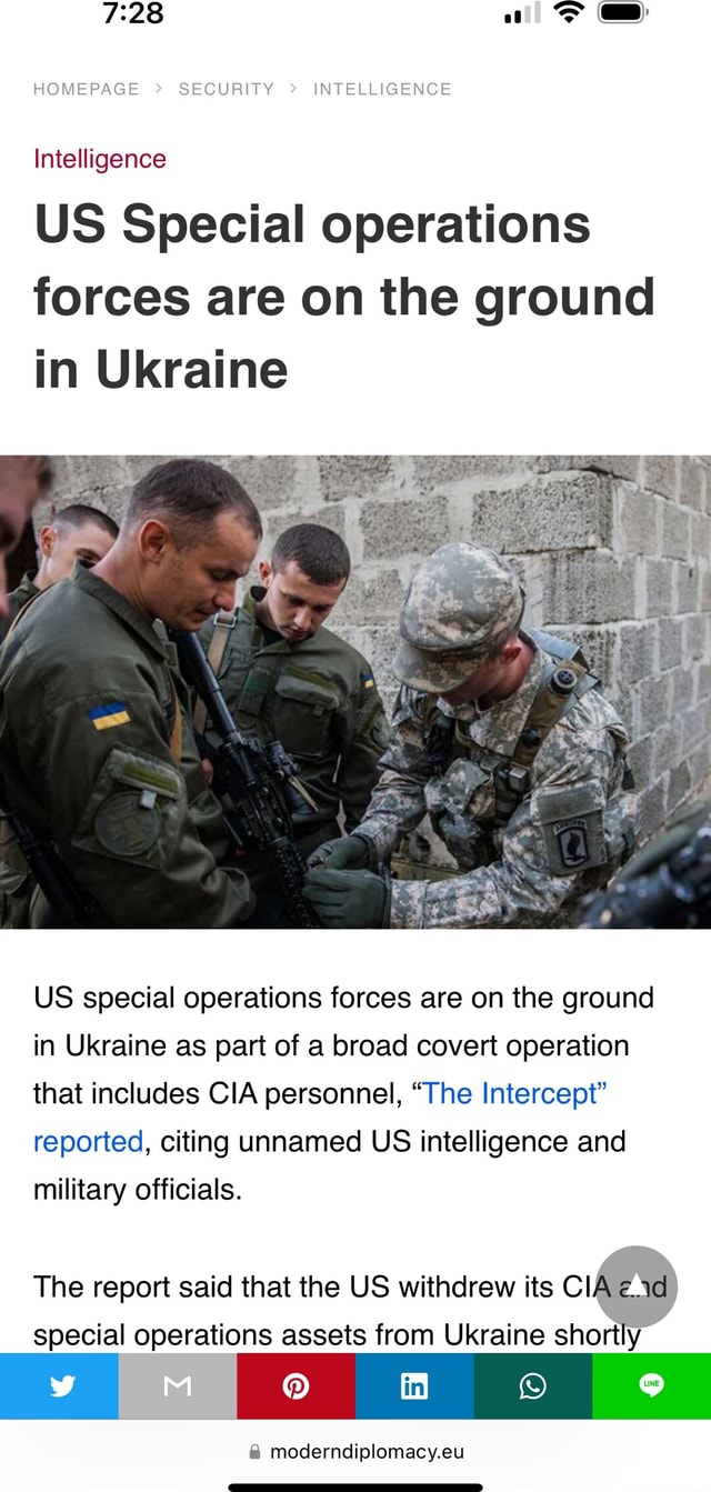 HOMEPAGE SECURITY INTELLIGENCE Intelligence US Special operations ...