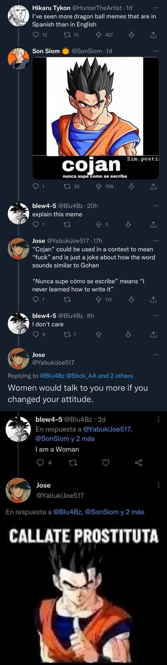 Hikaru Tykon @HunterTheArtist ore l've seen more dragon ball memes that ...