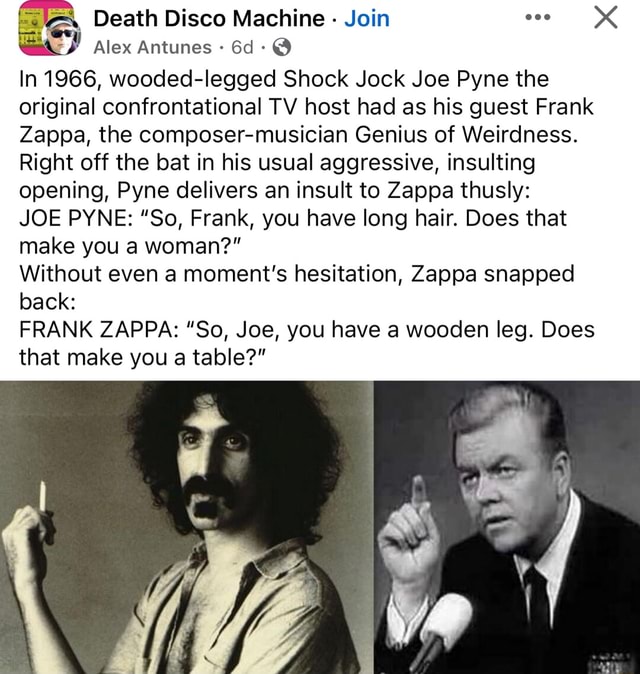 Death Disco Machine - Join Alex Antunes In 1966, wooded-legged Shock ...