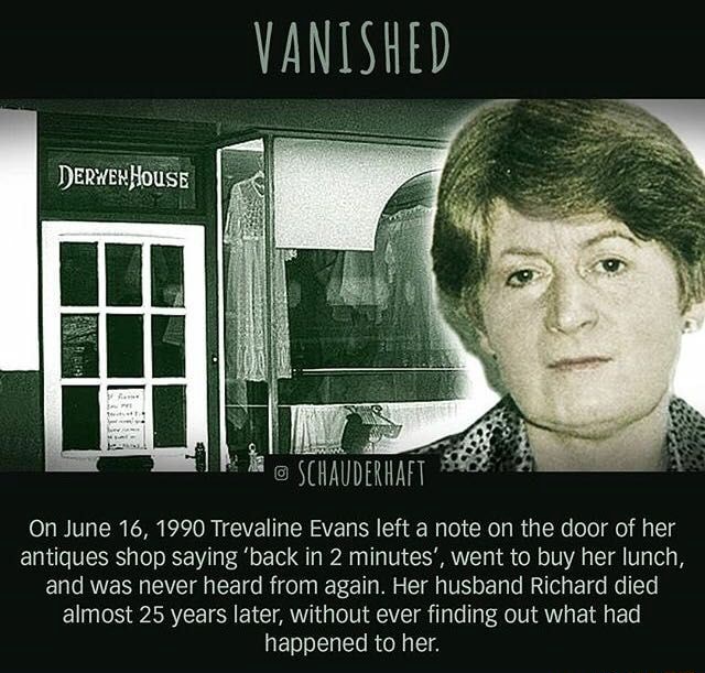 On June 16, 1990 Trevaline Evans left a note on the door of her ...