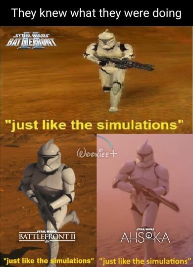 They knew what they were doing like the simulations" "just like the ...