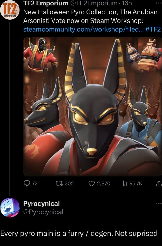 Emporium @TF2Emporium: New Halloween Pyro Collection, The Anubian ...