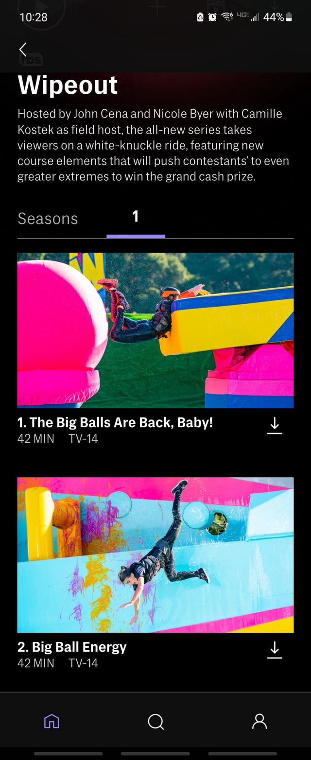 Il Wipeout Hosted by John Cena and Nicole Byer with Camille Kostek as ...