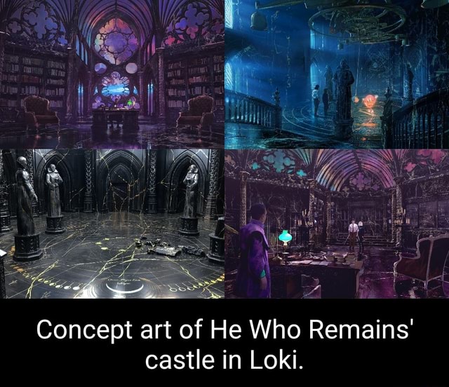 Le A Concept art of He Who Remains' castle in Loki. - iFunny