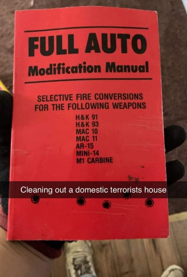 FULL AUTO Modification Manual SELECTIVE FIRE CONVERSIONS FOR THE ...
