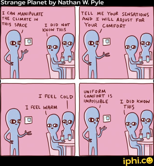 Strange Planet by Nathan W. Pyle CAN MANIPULATE THE CLIMATE IN THIS ...