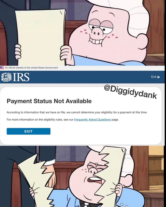 Exit the IRS Payment Status Not Available According to information that ...