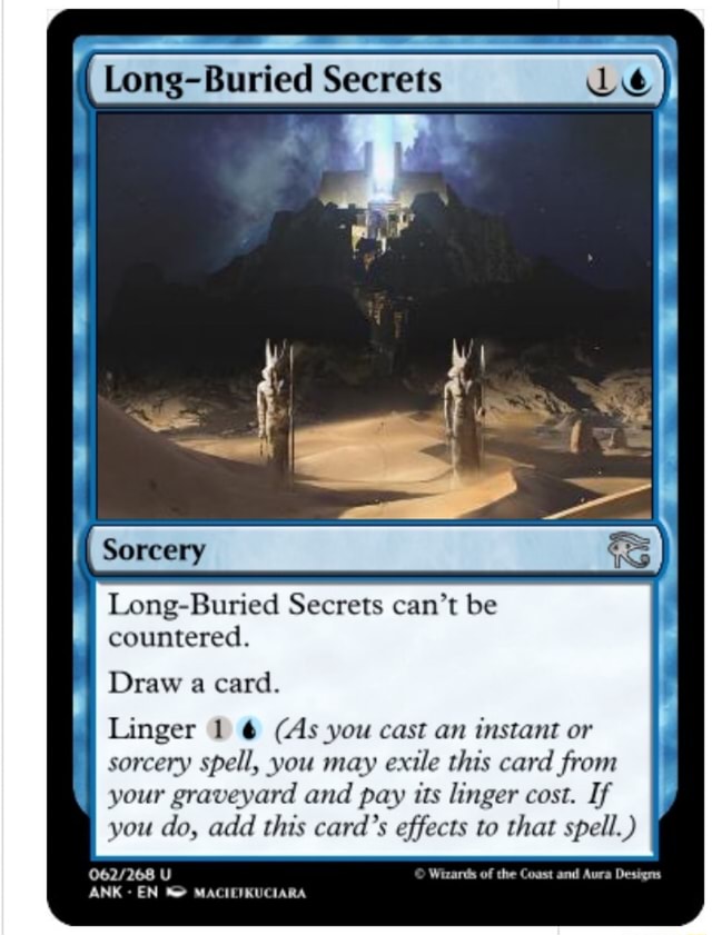 Long-Buried Secrets Le Long-Buried Secrets can't be countered. I Linger ...