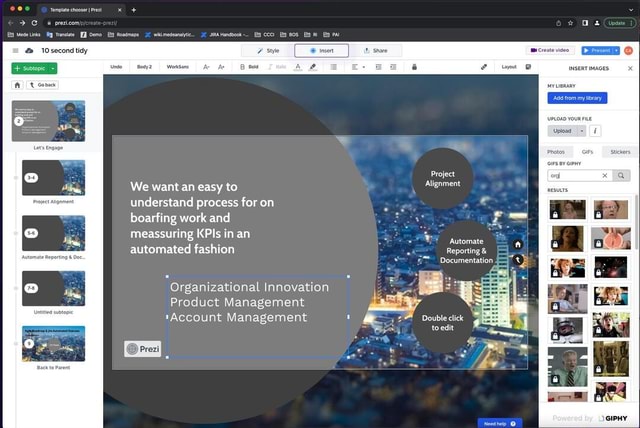 Template chooser I Prezi Mede Links fig Translate Demo Roadmaps wiki ...