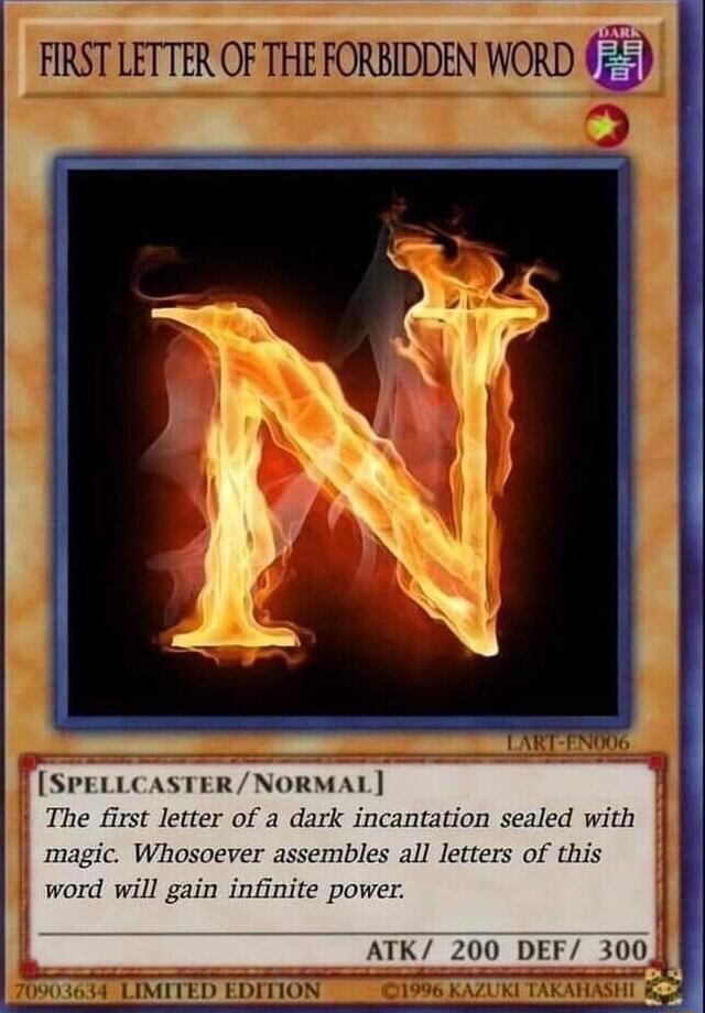 FIRST LETTER OF THE FORBIDDEN WORD it [SPELLC ] The first letter of a ...