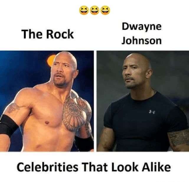 Dwayne Johnson The Rock Celebrities That Look Alike - America’s best ...