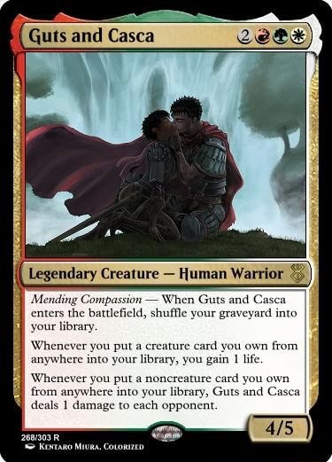 Guts and Legendary Creature - Human Warrior 'Mending Compassion - When ...