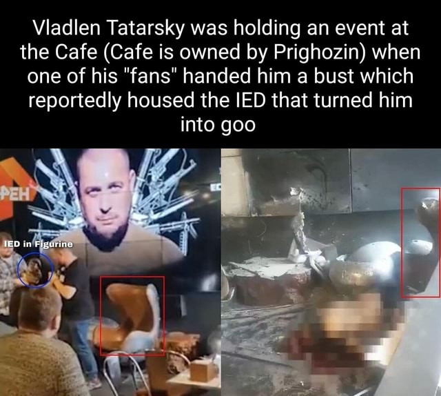 Viadlen Tatarsky was holding an event at the Cafe (Cafe is owned by ...