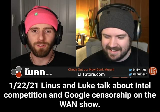 THE Check Out our New Dank Merch! lair Linus and Luke talk about Intel ...