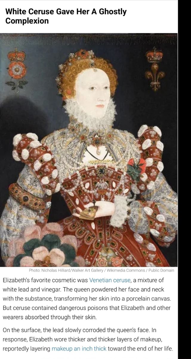 White Ceruse Gave Her A Ghostly Complexion Photo: Nicholas Walker Art ...