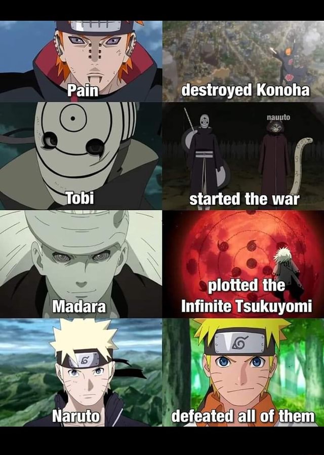 Pain destroyed Konoha Tobi started the war I plotted the Nadara ...