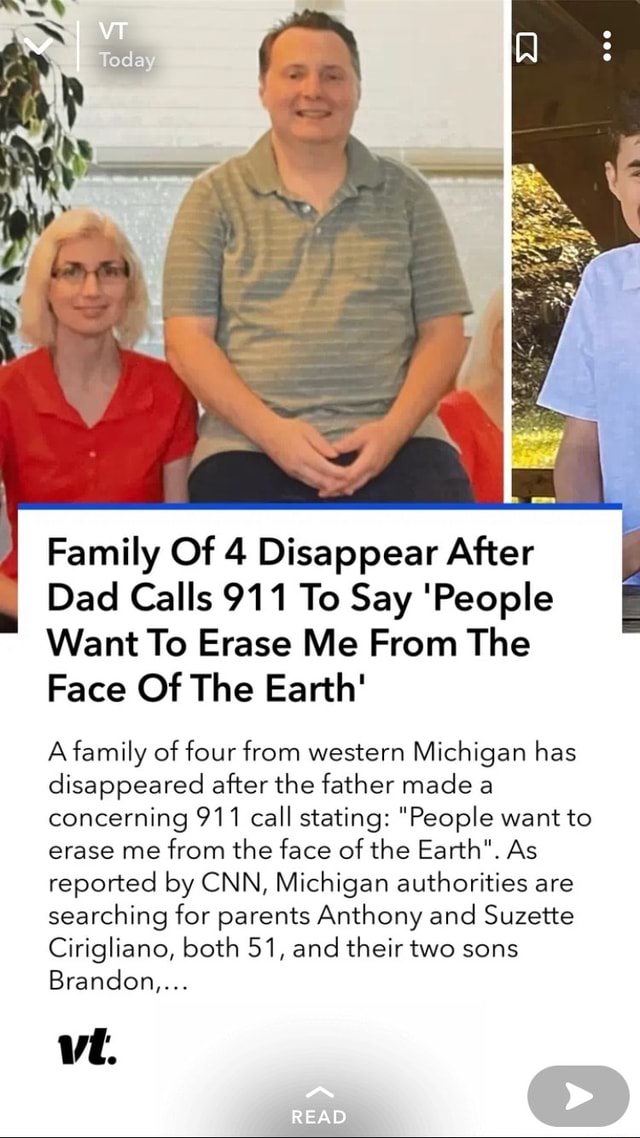 SN) I Family Of 4 Disappear After Dad Calls 911 To Say 'People Want To ...