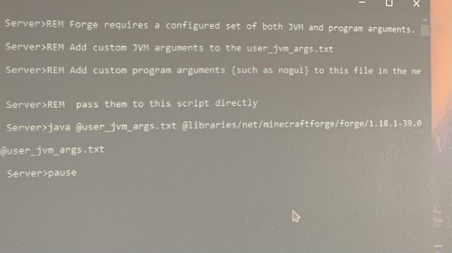 Forge requires a configured set of both JVM and program arguments. Add custom JV" arguments to ...