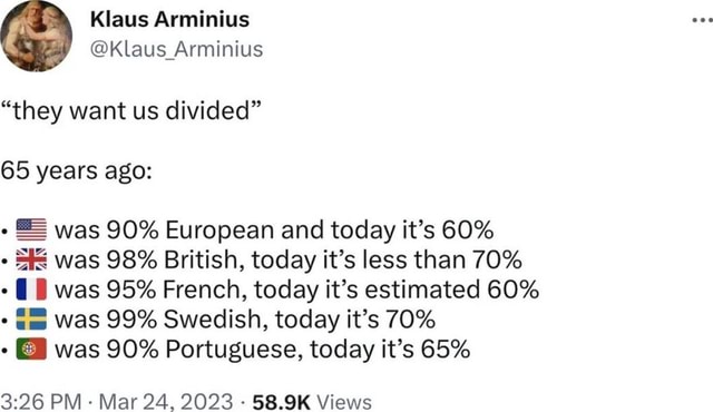 Klaus Arminius @Klaus_ _Arminius "they want us divided" 65 years ago ...