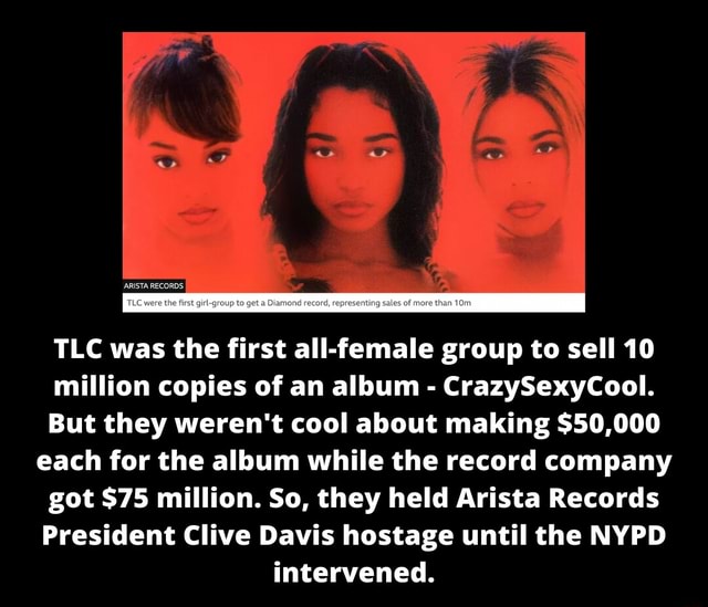 'TLC ware the first girt-group tp get Diamond record, representing ...