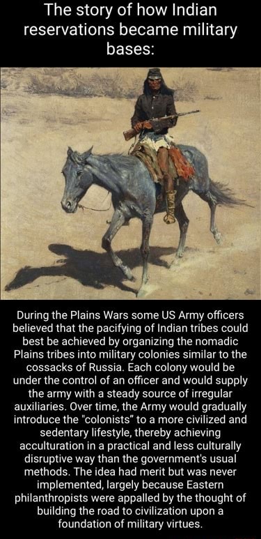 The story of how Indian reservations became military bases: During the ...