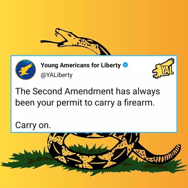 Young Americans for Liberty @YALiberty The Second Amendment has always ...