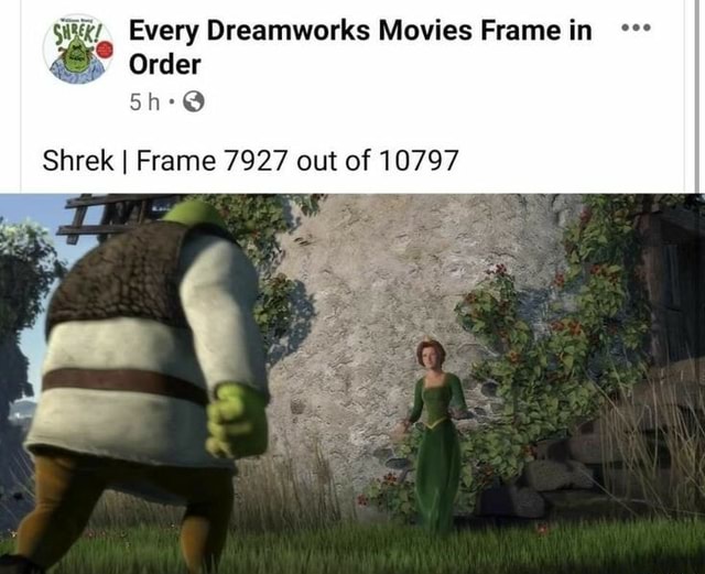 Every Dreamworks Movies Frame in Order Shrek I Frame 7927 out of 10797 ...
