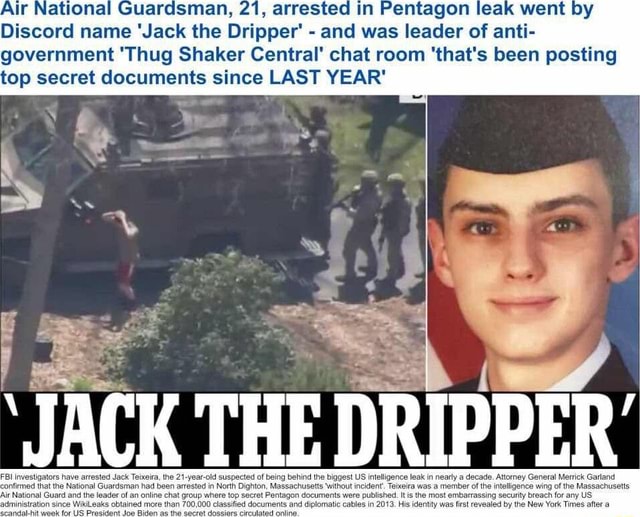 Air National Guardsman, 21, arrested in Pentagon leak went by Discord ...