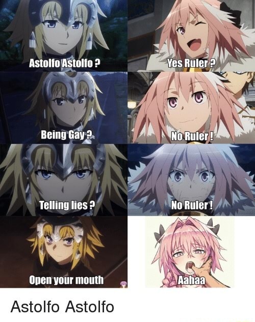 Tellinglies 9 Open your mouth Astolfo Astolfo - iFunny