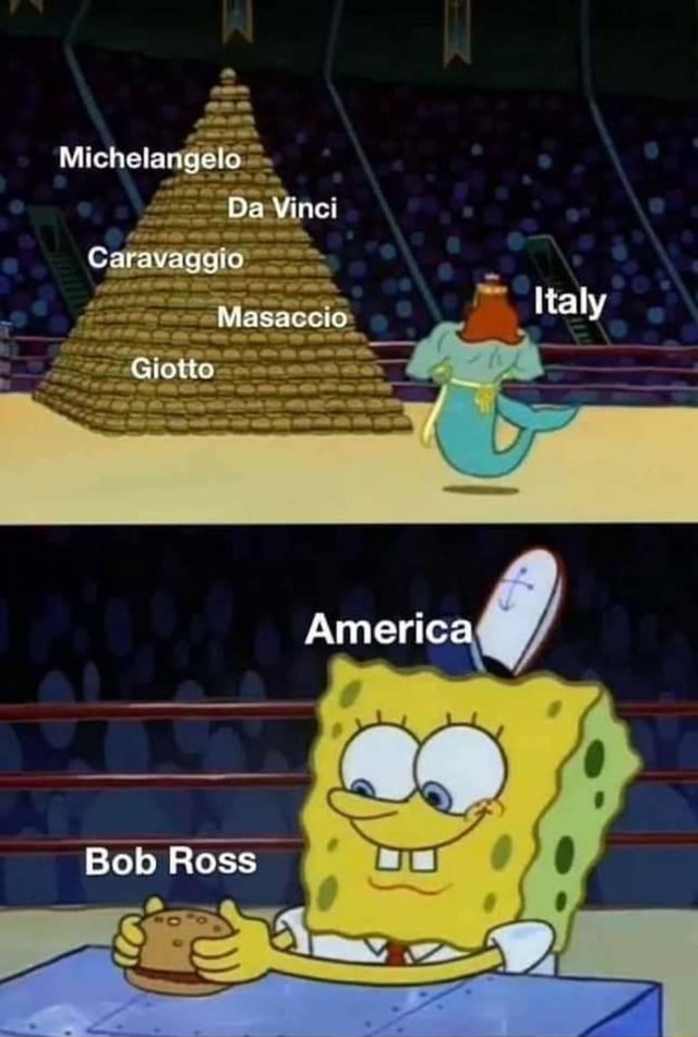 On Michelangelo Da Vinei Caravaggio Masaccio Italy Giotto America Bob ...