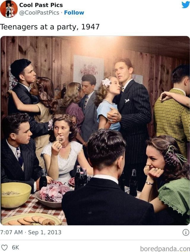 Cool Past Pics IPastPics Follow Teenagers at party, 1947 AM Sep 1, 2013 ...