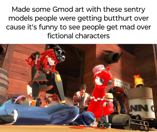 Made some Gmod art with these sentry models people were getting ...