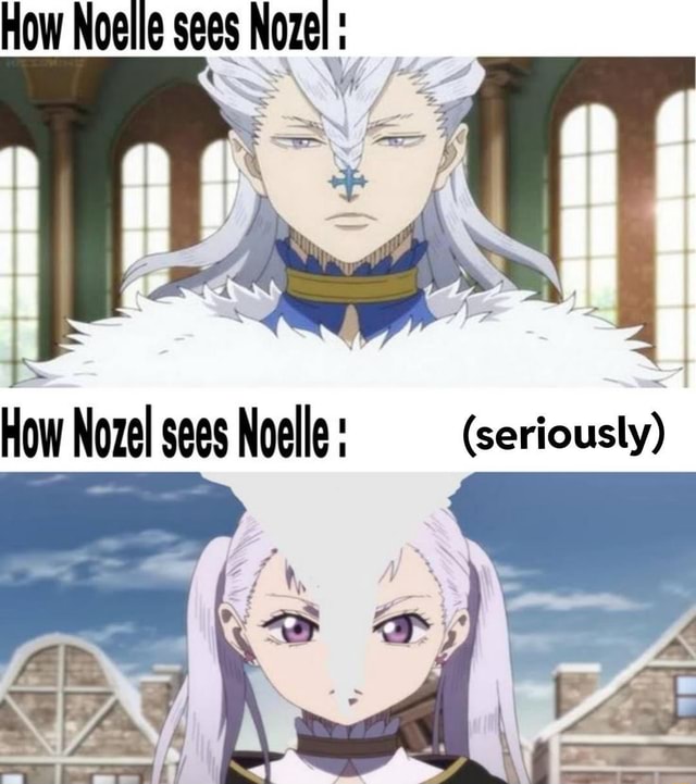 How Noelle sees Nozel: How Nozel sees Noelle: (seriousty) - iFunny