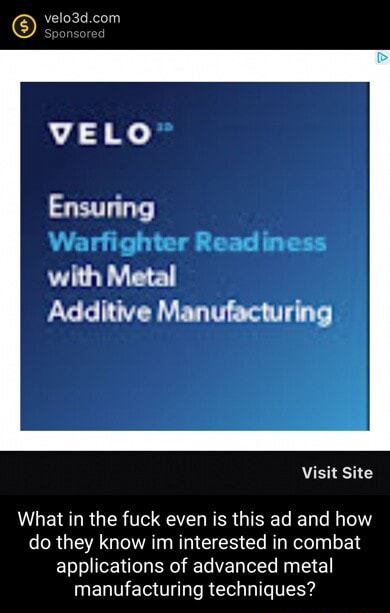 VELO Ensuring Warfighter Readiness with Metal Additive Manufacturing ...