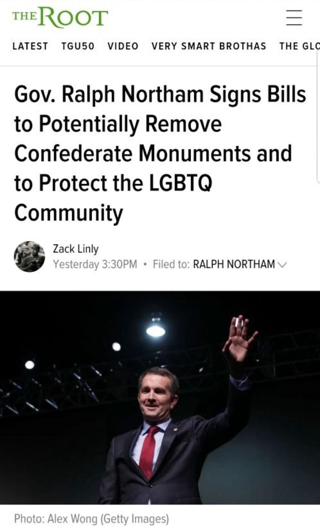 Gov. Ralph Northam Signs Bills to Potentially Remove Confederate ...