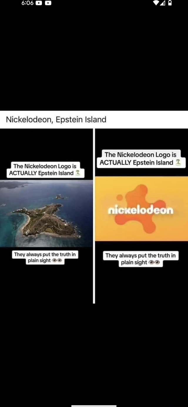 Va Nickelodeon Epstein Island The Nickelodeon Logo Is The Nickelodeon Logo Is Actually Epstein 