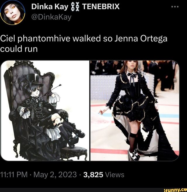 \ Dinka Kay TENEBRIX @DinkaKay Ciel phantomhive walked so Jenna Ortega ...
