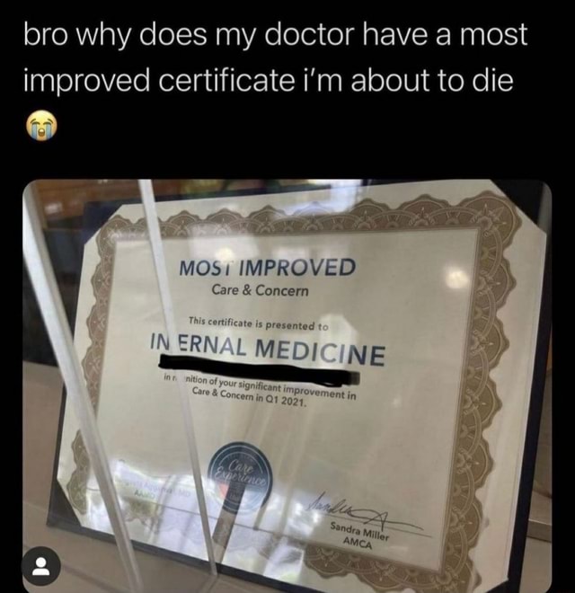 Doctor Certificate Memes