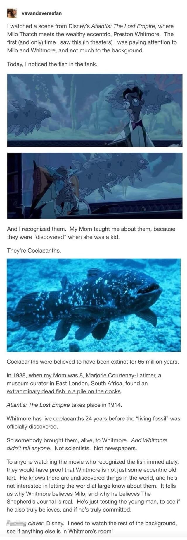 I watched a scene from Disney's Atlantis: The Lost Empire, where Milo ...