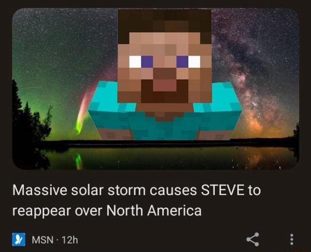 Massive solar storm causes STEVE to reappear over North America MSN ...