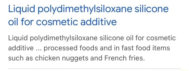 Liquid polydimethylsiloxane silicone oil for cosmetic additive Liquid ...